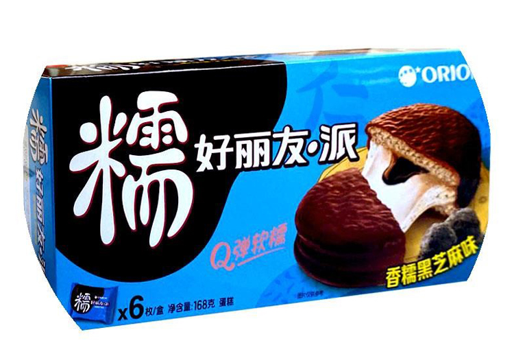 ORION BLACK SESAME MOCHI 168G - Jiada